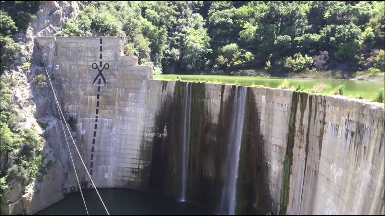 120ft. jump off Dam - YouTube