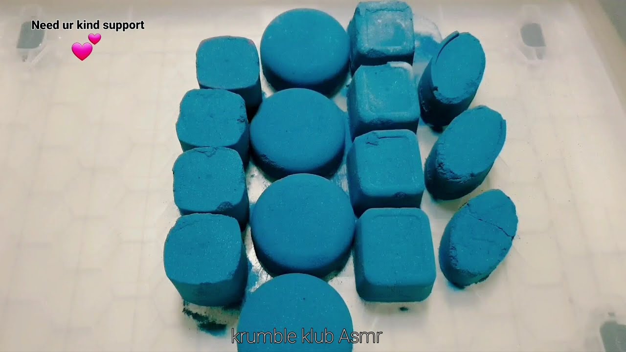 ASMR Baking Soda deep blue crunchy KKA106 - YouTube