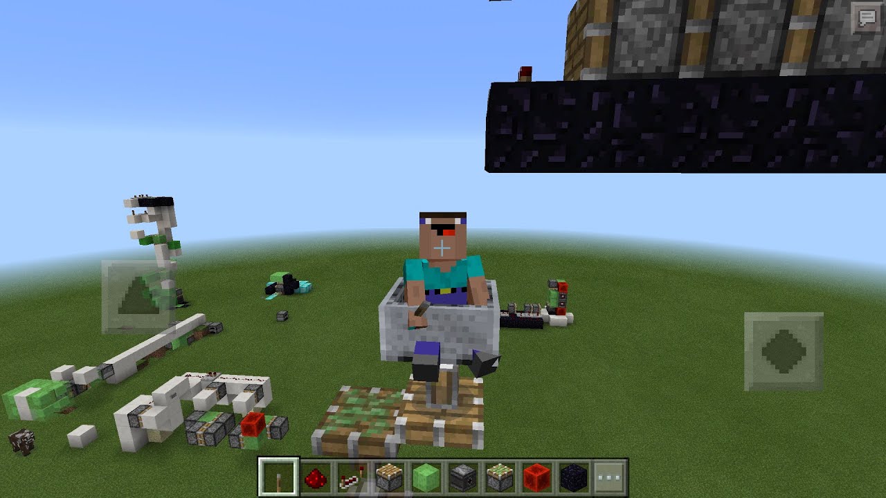 Two way flying machine Minecraft PE 0.15.8 - YouTube
