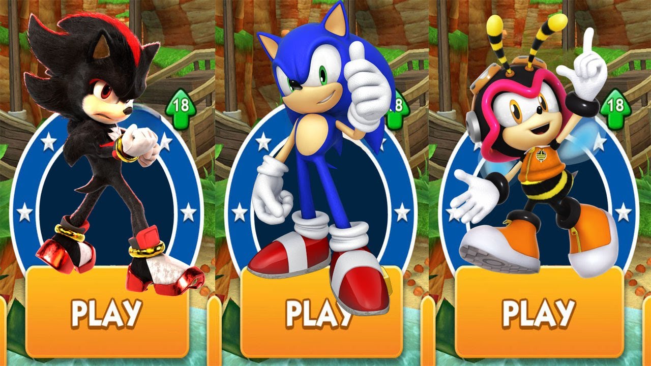 Sonic Dash - Sonic vs Movie Shadow vs Charmy vs All Bosses Zazz & Dr ...