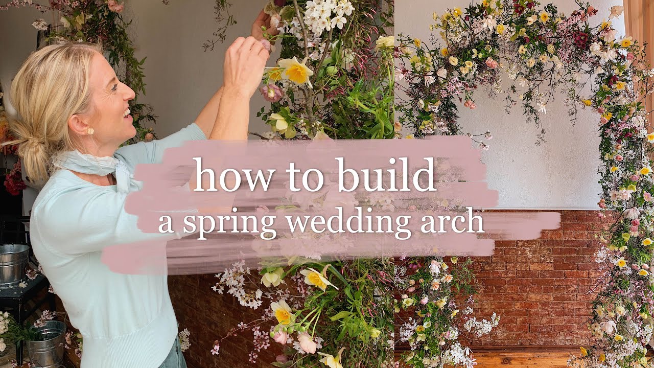 How to Build a Spring Wedding Arch. - YouTube