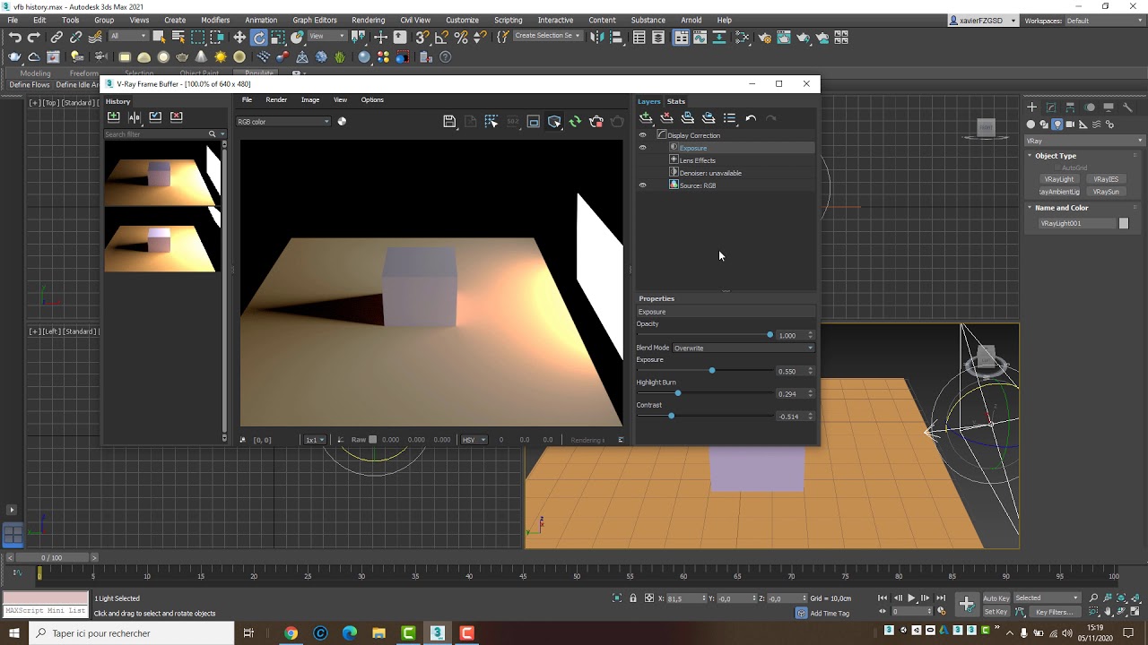 Le Frame Buffer de V-ray - YouTube