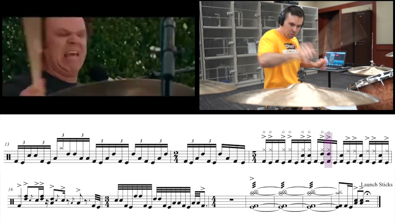 I play the “Step Brothers” drum solo alongside John C. Reilly - YouTube