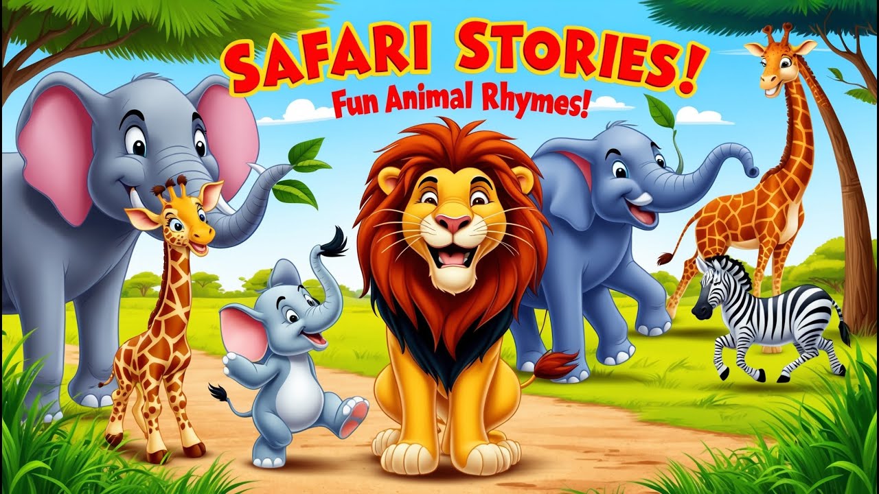 Safari Stories: Fun Kids Rhymes with Savanna Animals | Educational ...