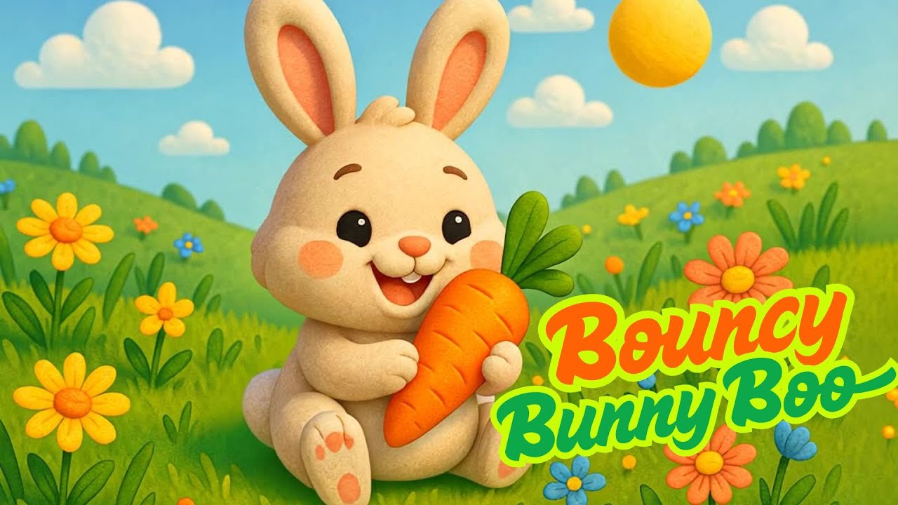 Bouncy Bunny Boo/Nursery Rhyme/ Kids Song/learning/Kids Educational ...