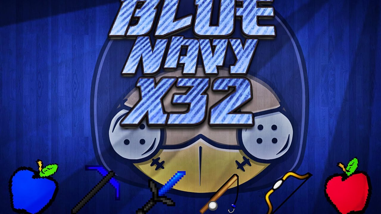Texture Pack # 6 de la Semana Blue Navy x32 UHC PvP - YouTube