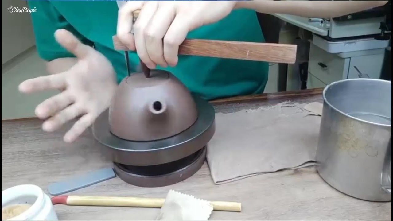 The Making of Purple Clay Teapot 140 - YouTube