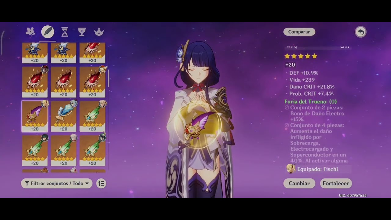 Guía de la Shogun Raiden - Materiales y build - YouTube