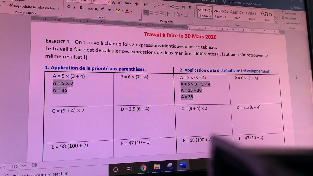 4ème - Explication de la simple distributivité - YouTube