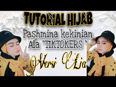 Tutorial Hijab Pashmina Kekinian ala \