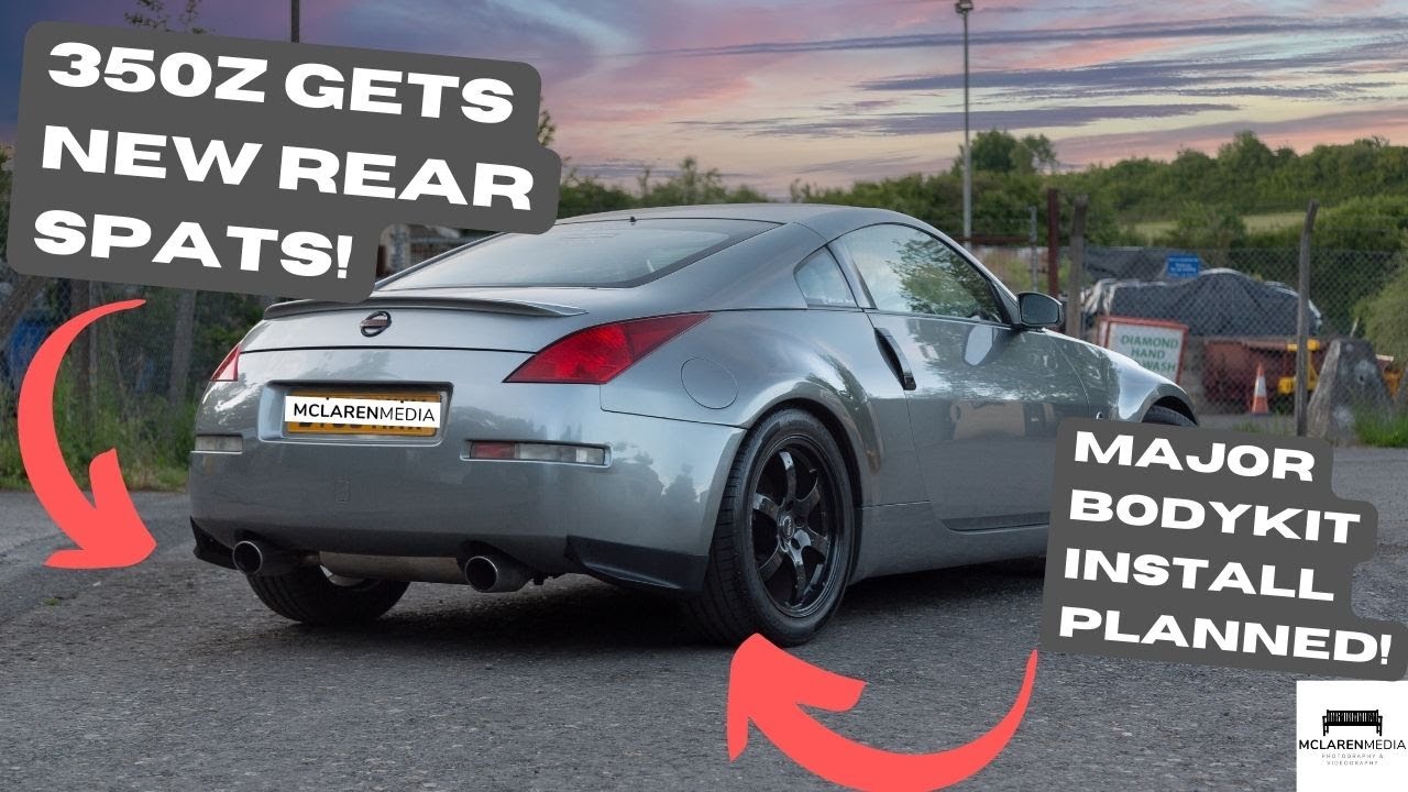 350z GETS NEW REAR SPATS - YouTube
