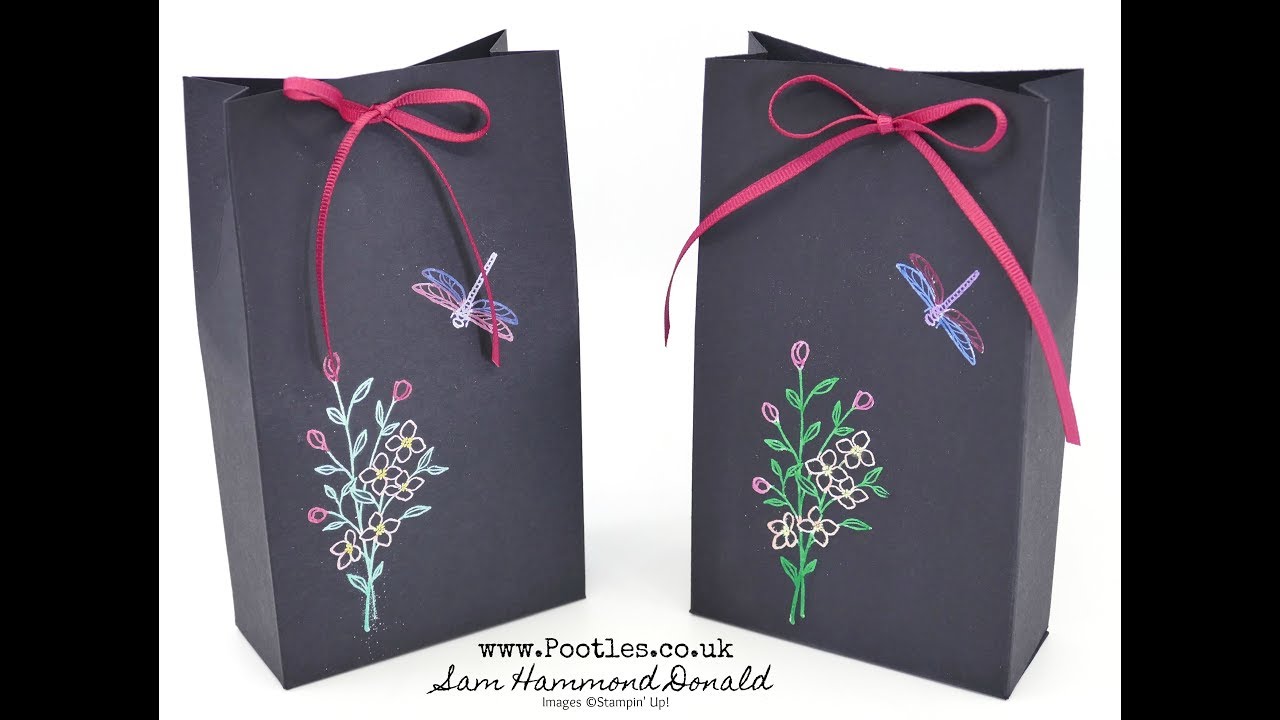 Beautiful Gift Bag with Black Magic Technique - YouTube