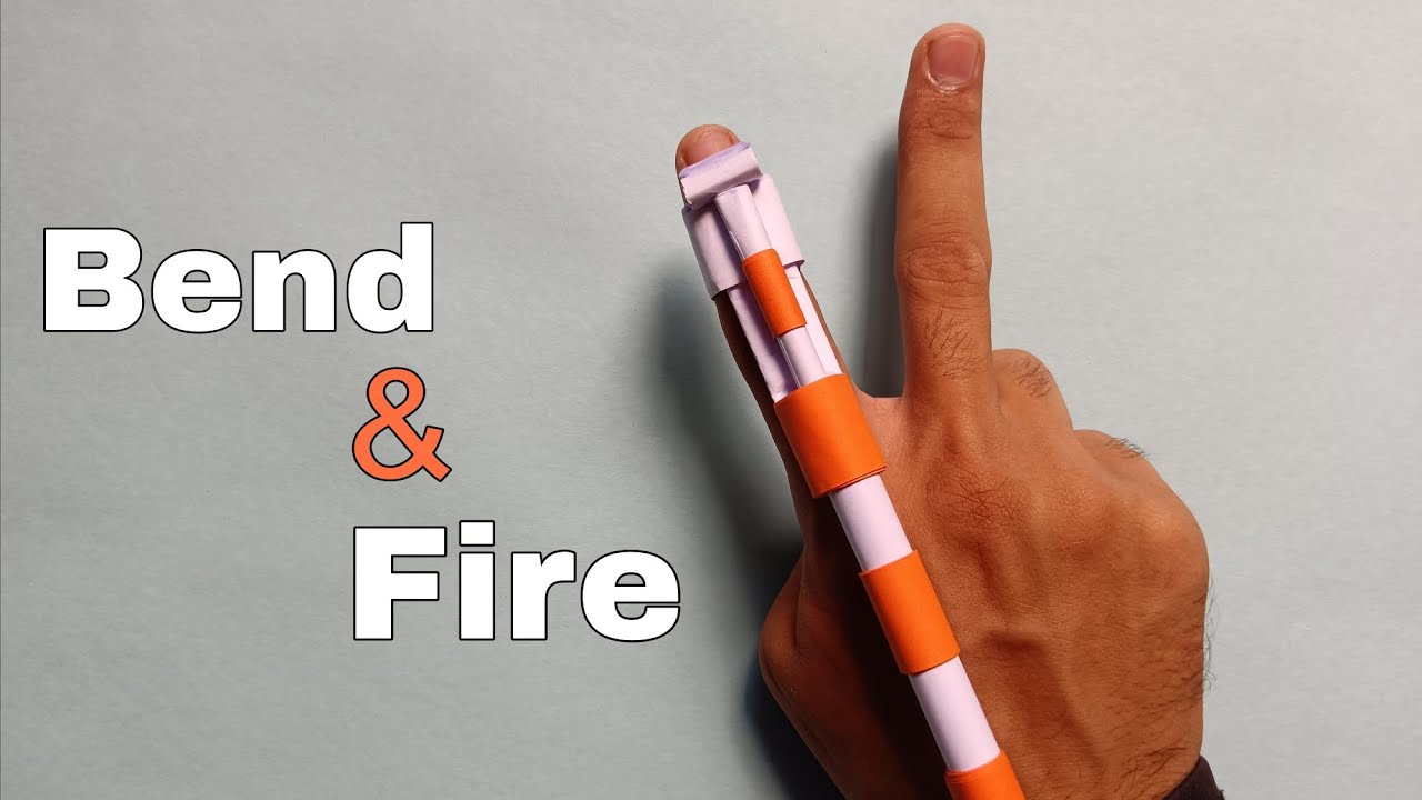 Easy , paper finger gun | How to make paper gun that shoots Paper ...