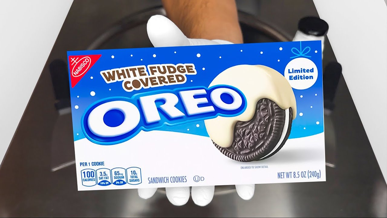 White Fudge Oreo Ice Cream Rolls Limited Edition Cookies Oddly