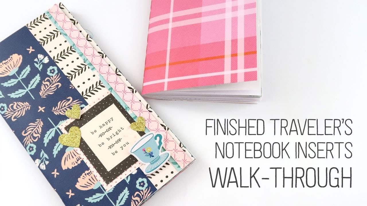 Two Finished Traveler's Notebook Inserts // Flip Through - YouTube