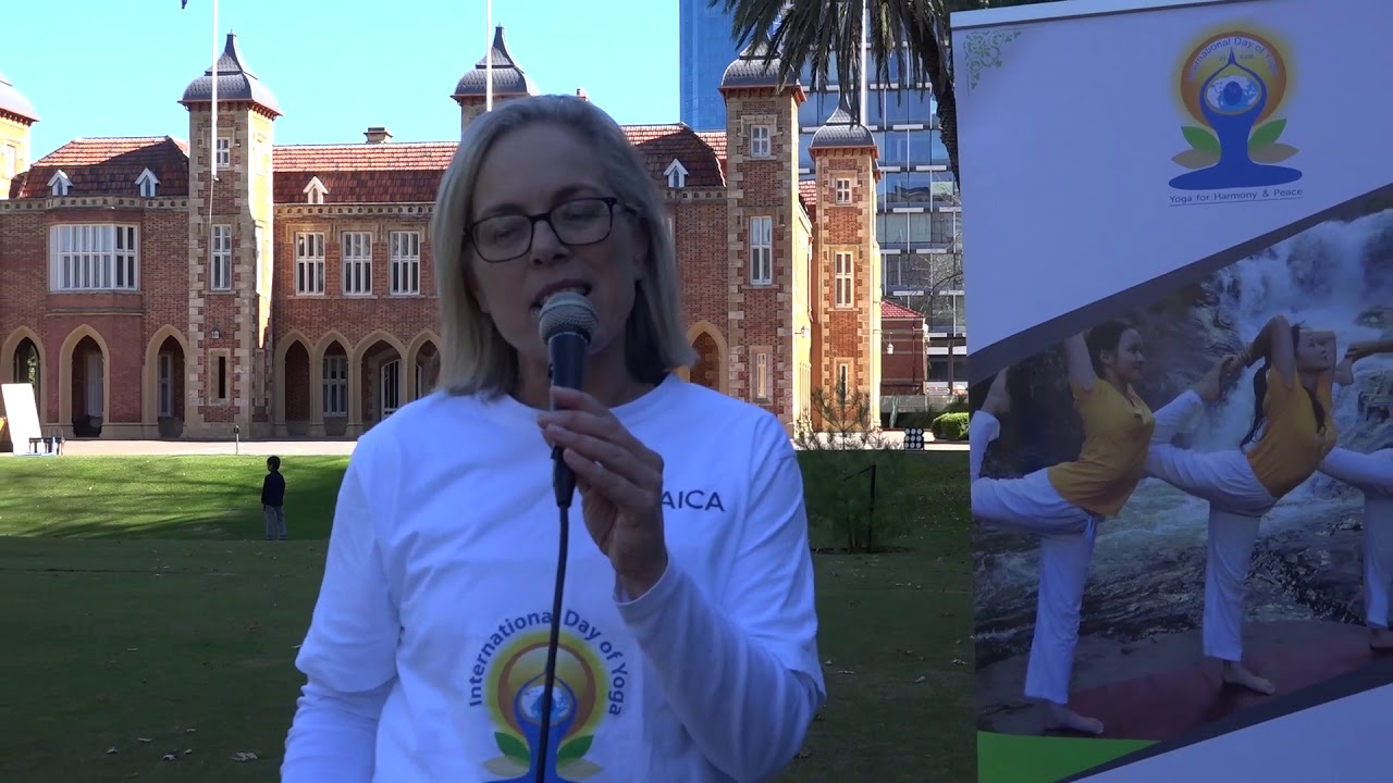 Ms Janine Freeman MLA sharing her experience with Yoga session - YouTube