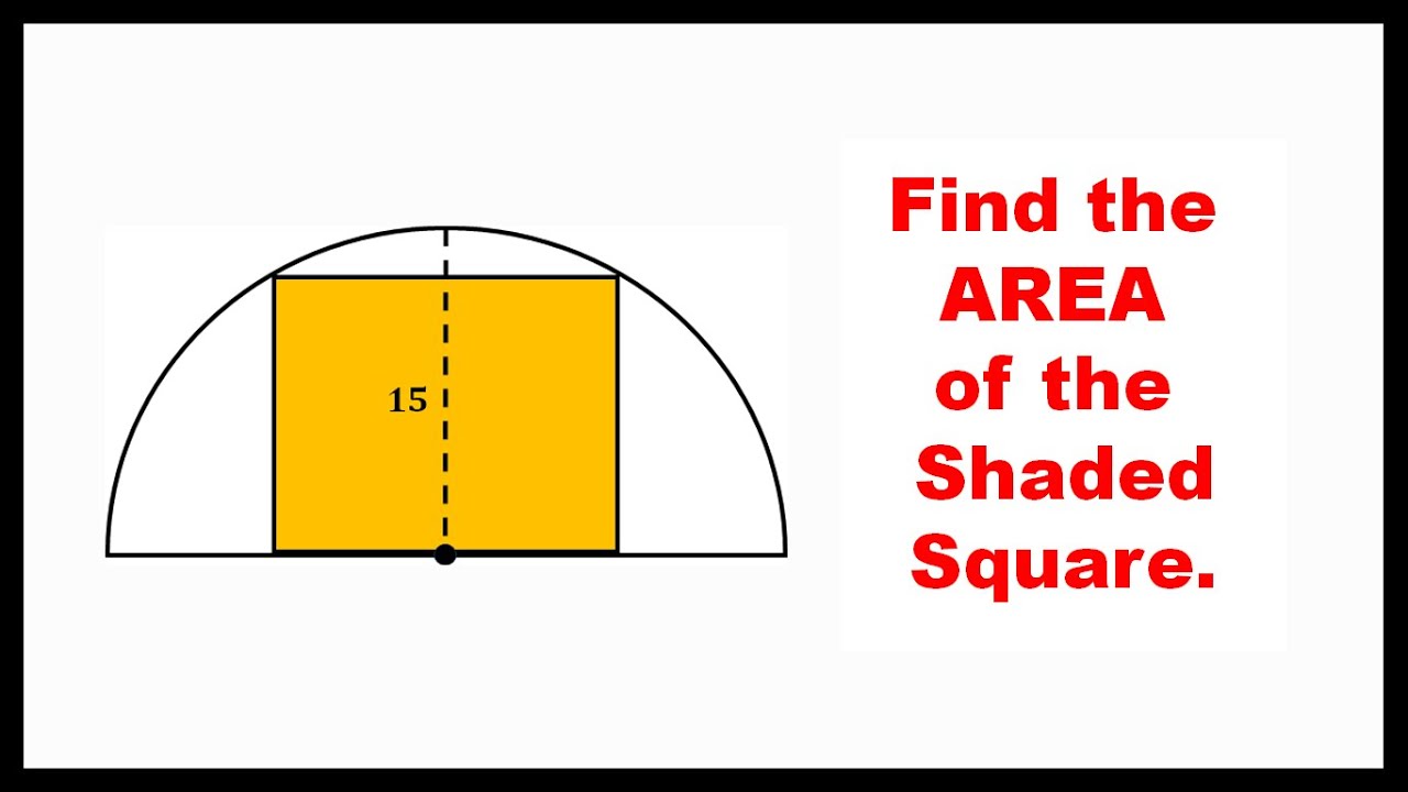 ENGINEERING REVIEW || AREA OF THE SHADED SQUARE - YouTube