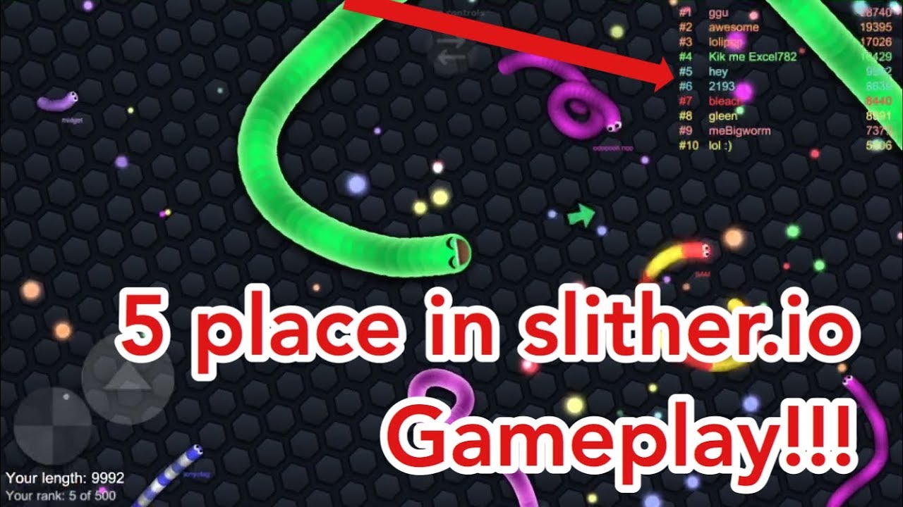 First Slither.io Gameplay Video! - YouTube