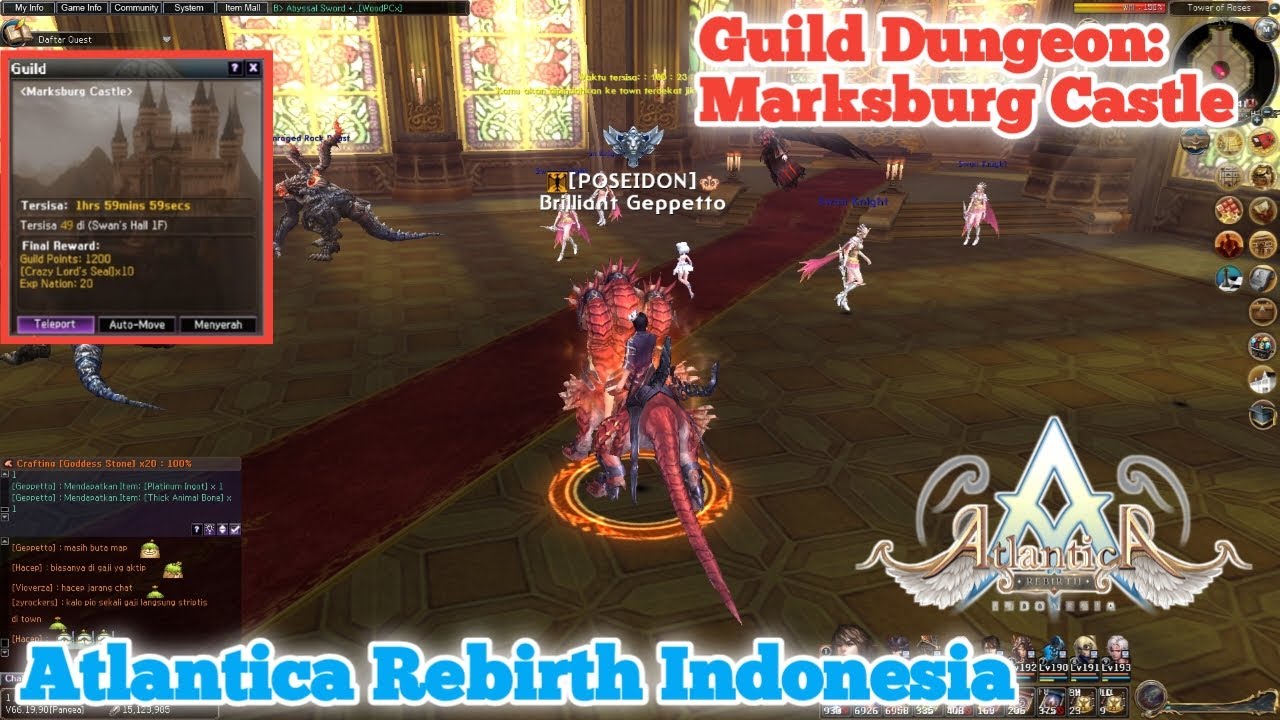 Guild Dungeon: Marksburg Castle - Atlantica Rebirth Indonesia [AOR ...