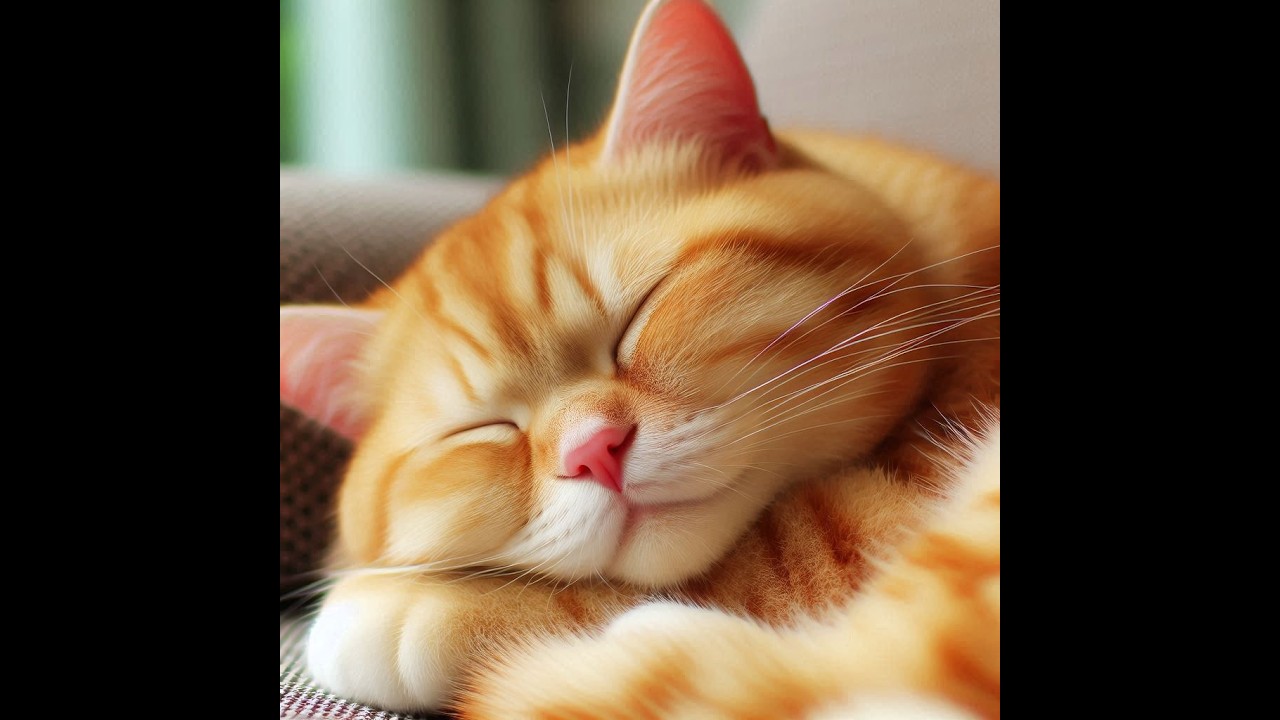 Cat Sleeping, music sleeping, sound machine for sleep, relaxing sleep ...