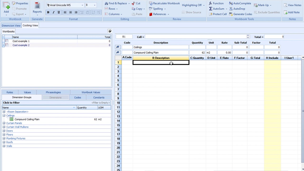 Video 10 - 5D BIM Multiple component rates CostX - YouTube