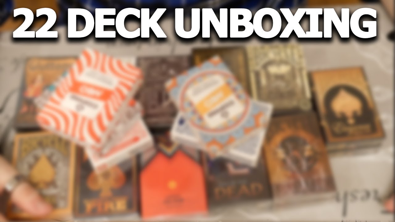 22 Decks of Playing Cards Unboxing - YouTube