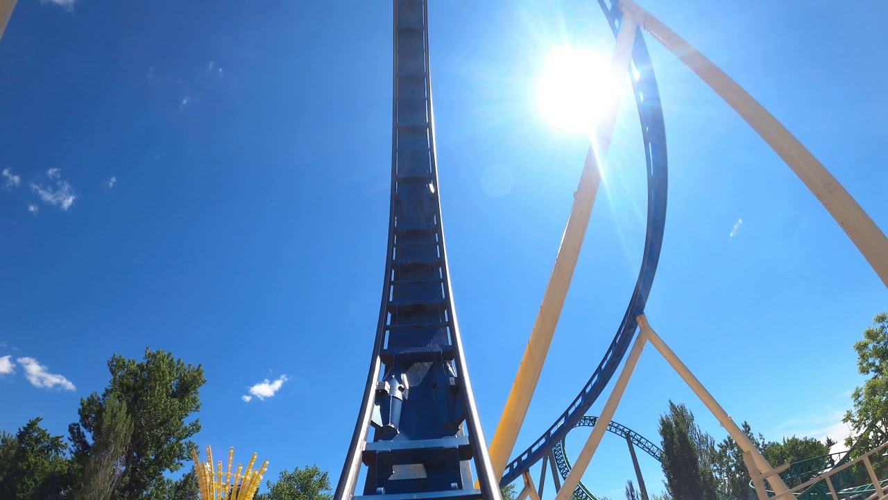 Colossus The Fire Dragon on ride 4K 60 Lagoon - YouTube