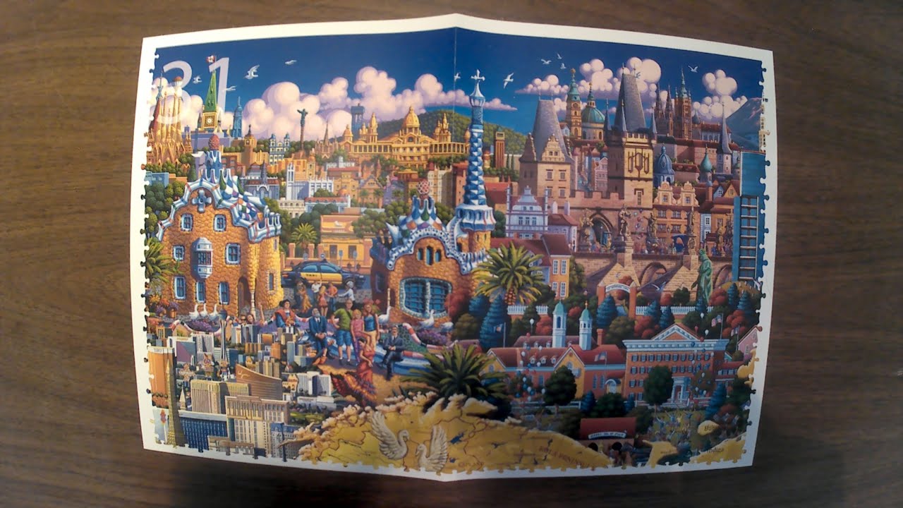 Worlds Largest Puzzle(60,000 Pieces) Part 42/60 - YouTube