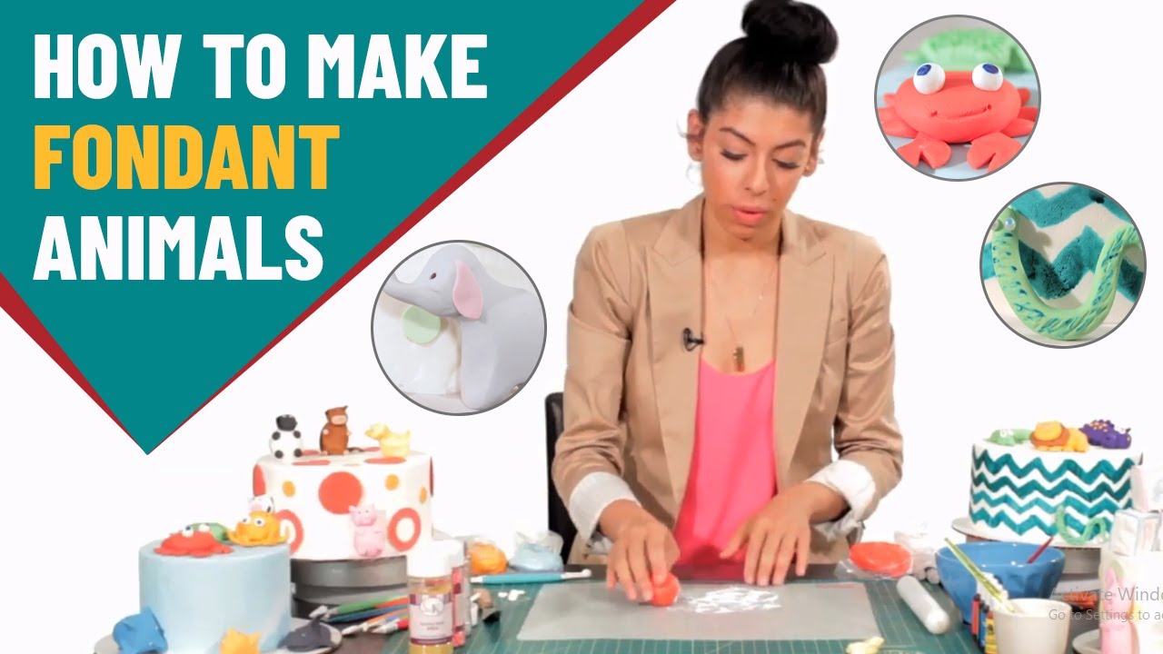 How To Make Fondant Animals - YouTube