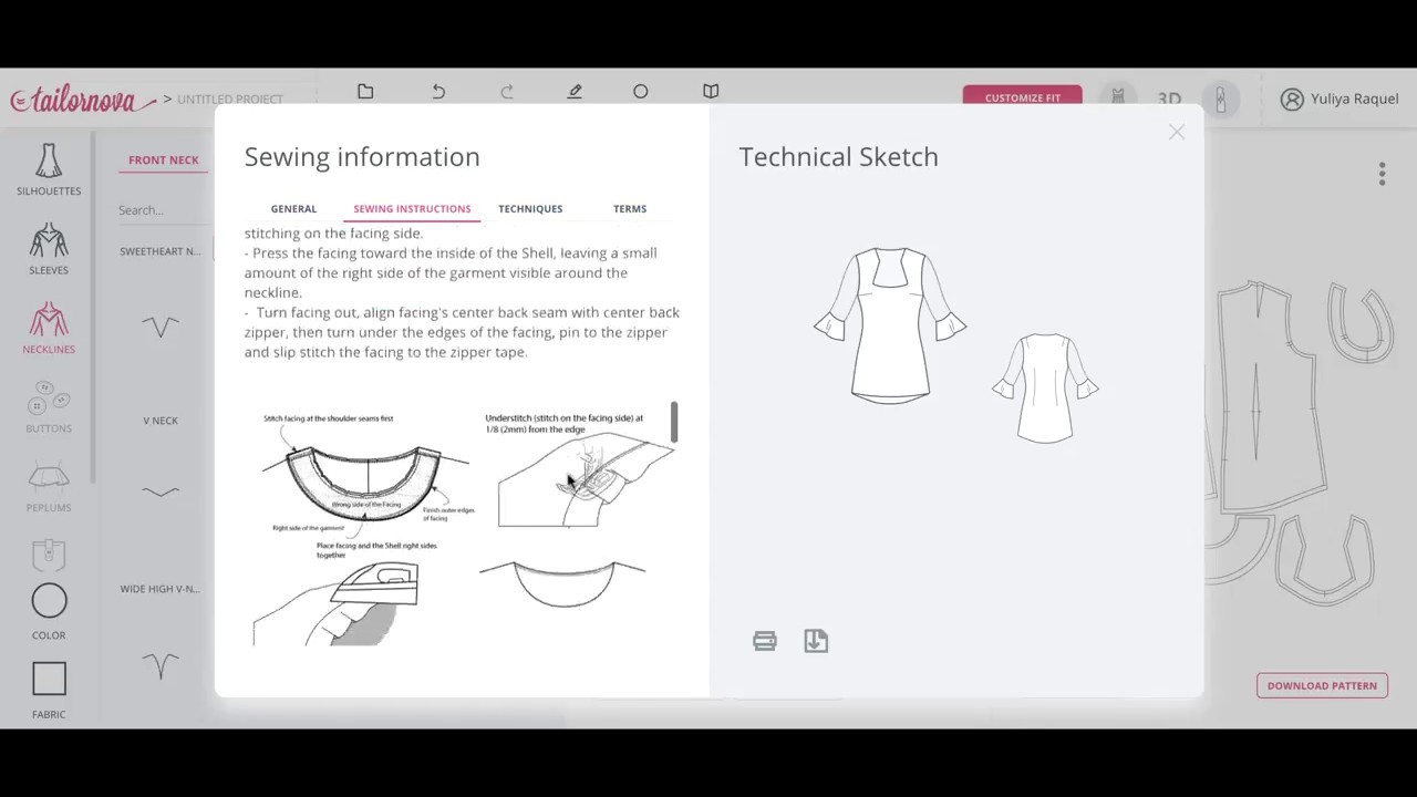 DIY Pattern Making With Tailornova - How to Create and Save New Design ...