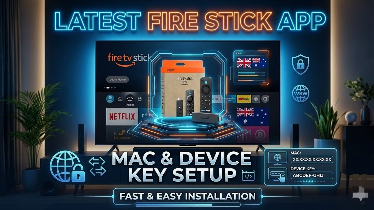 Fire Stick Latest App Setup Tutorial | Device Key & MAC Login Support ...