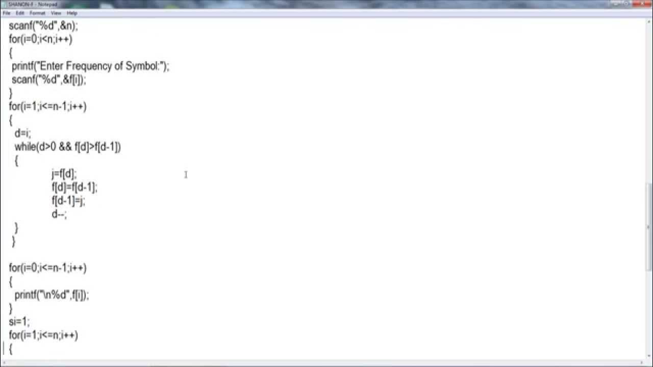 Shannon fanno data encoding algorithm - YouTube