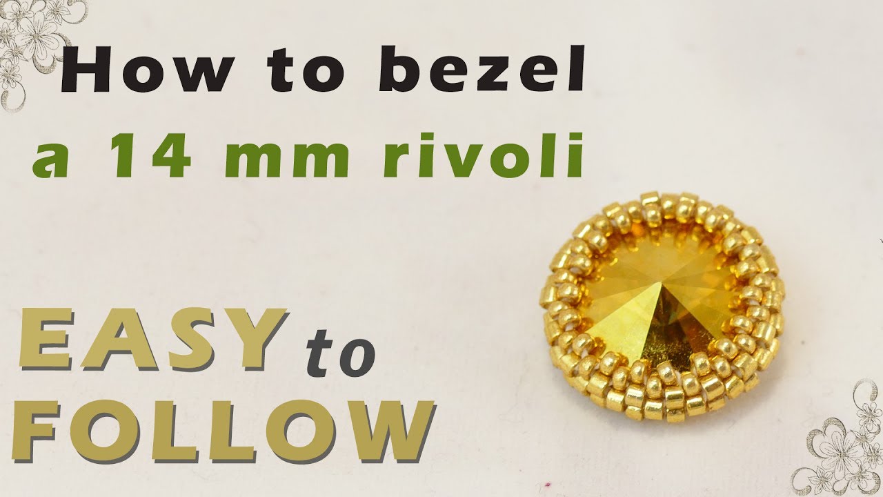 how to bezel a 14 mm rivoli - YouTube
