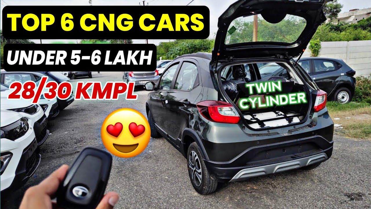 Top 6 Best CNG Cars Under 5-6 Lakh😍In India 2025🔥Best CNG Cars In India ...