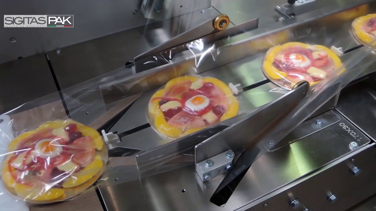 HFFS Flowpack Mod. MINI SUPER for candy pizza - YouTube