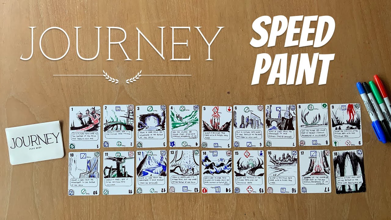 Speedpaint of a complete card game - YouTube