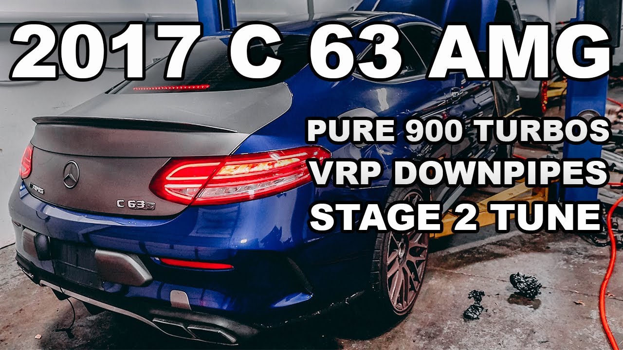 PART 1: 2017 C 63 AMG gets Pure 900 Turbos, VRP Downpipes, Stage 2 Tune ...