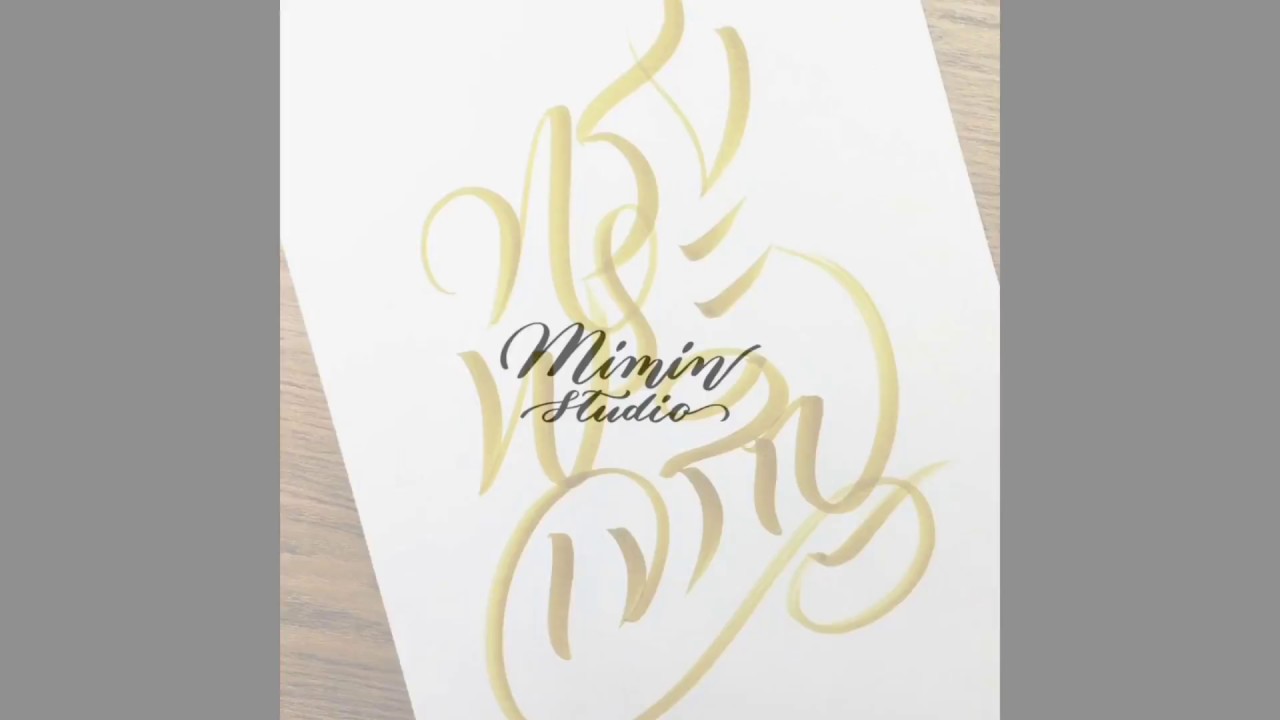 Calligraphy Workshop by Mimin Studio - YouTube