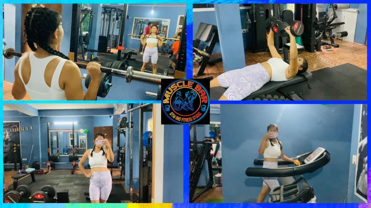 Gym workout vlog | and my workout routine | Muscle Bar Gym - YouTube