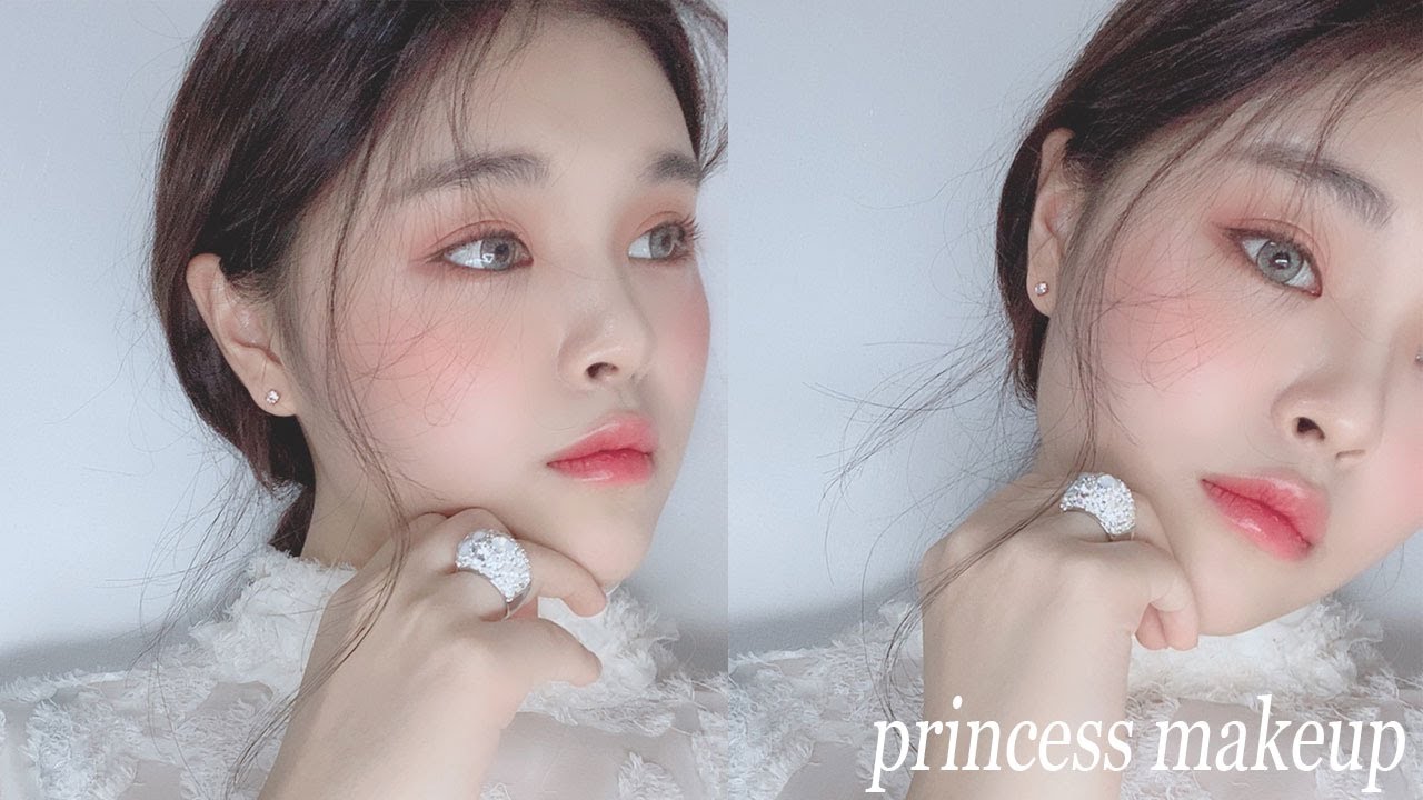 🔱 쿨톤 느낌나는 공주 메이크업 데일리 메이크업 Grwm 에뛰드하우스 더블래스팅 글로우 메이크업 Youtube