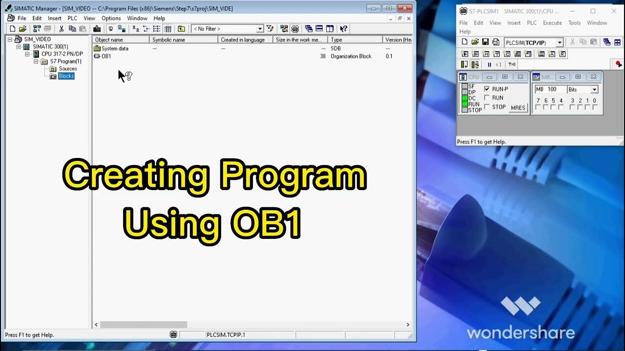 Part 1: SIEMENS S7-300 Basic Programming and Simulation Using PLC-SIM ...