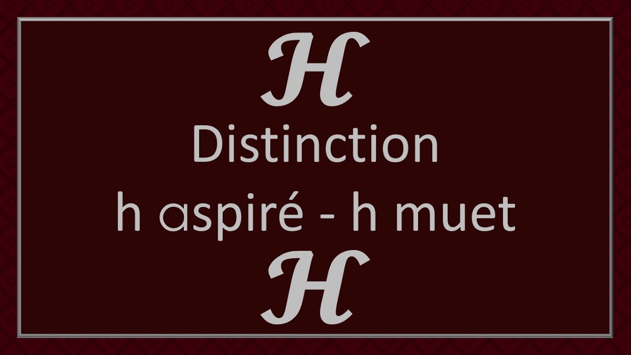Noms - Distinction h aspiré et h muet - YouTube