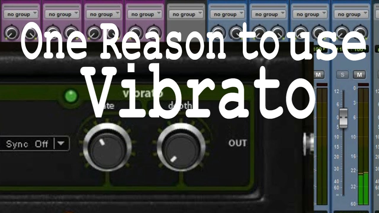 When and how to use a VIBRATO plugin. - YouTube
