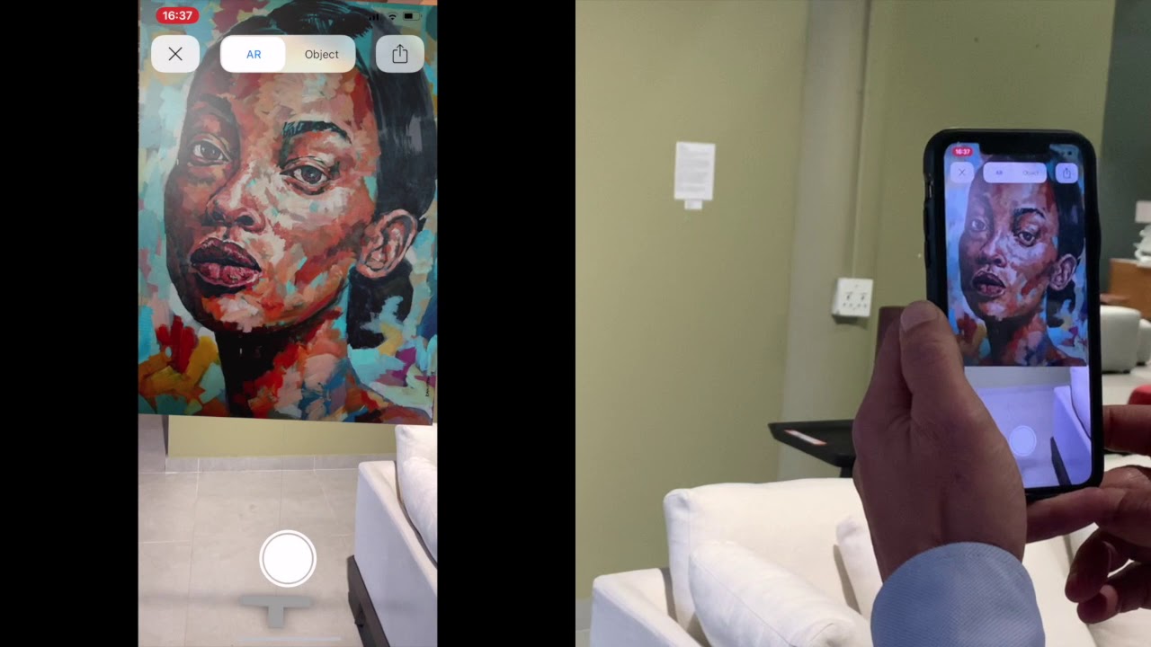 How to view Art in Augmented Reality on an iPhone - YouTube
