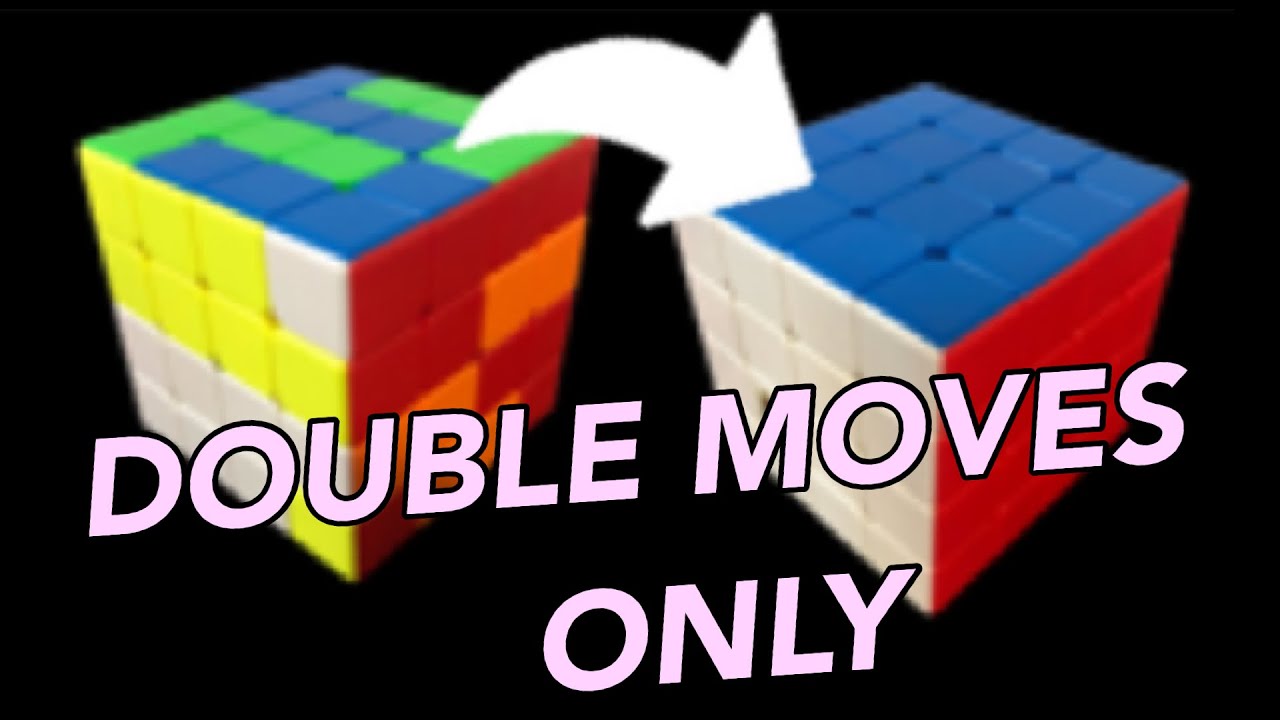 Solving a 4x4 With Double Moves - YouTube