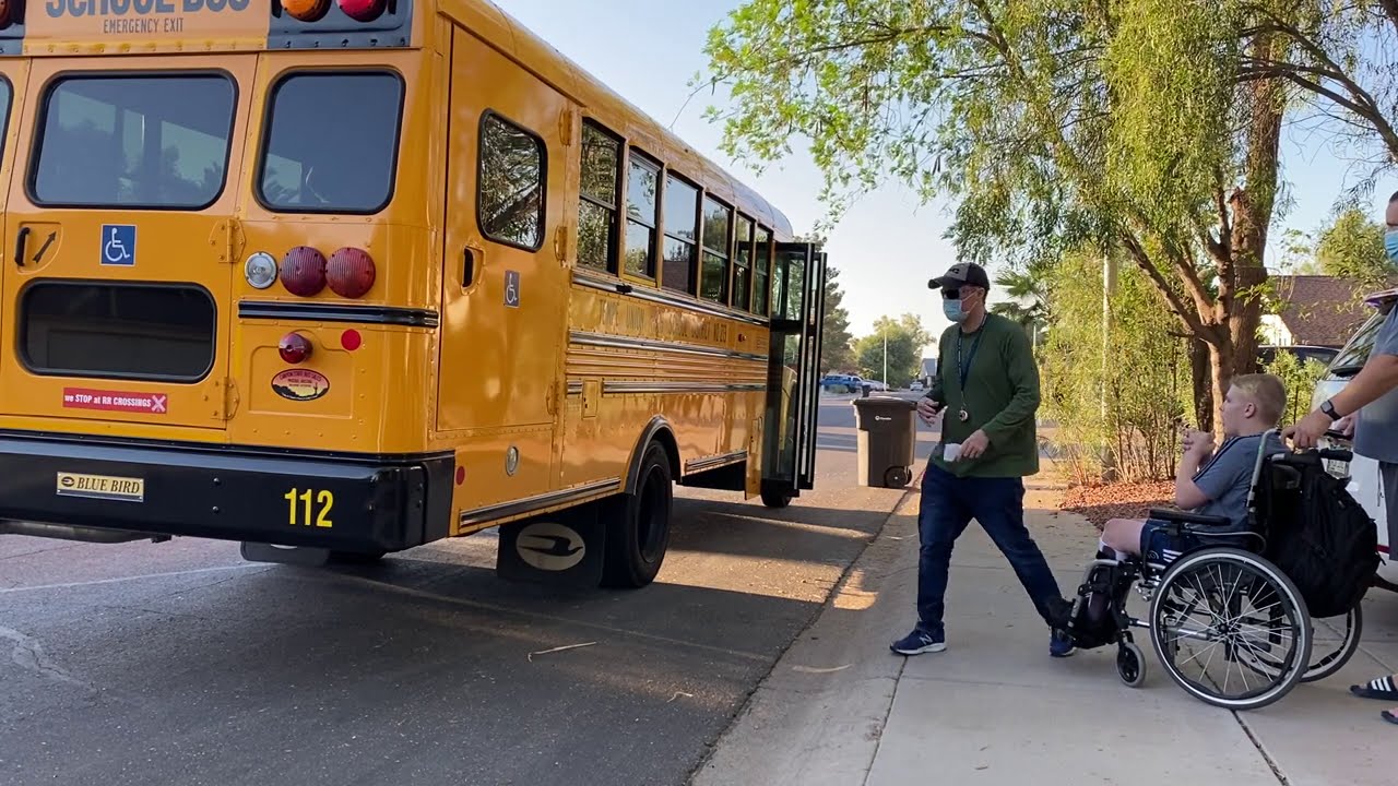 First day back to school bus! - YouTube