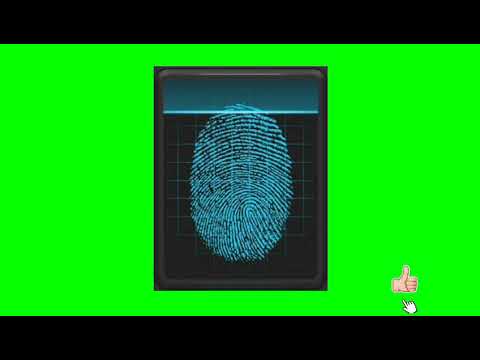 Fingerprint green screen for your video Level....... - YouTube