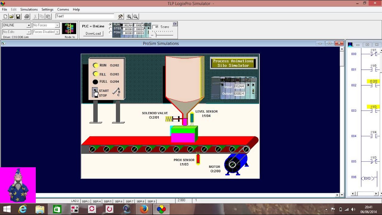 silo tlp logixpro simulator - YouTube