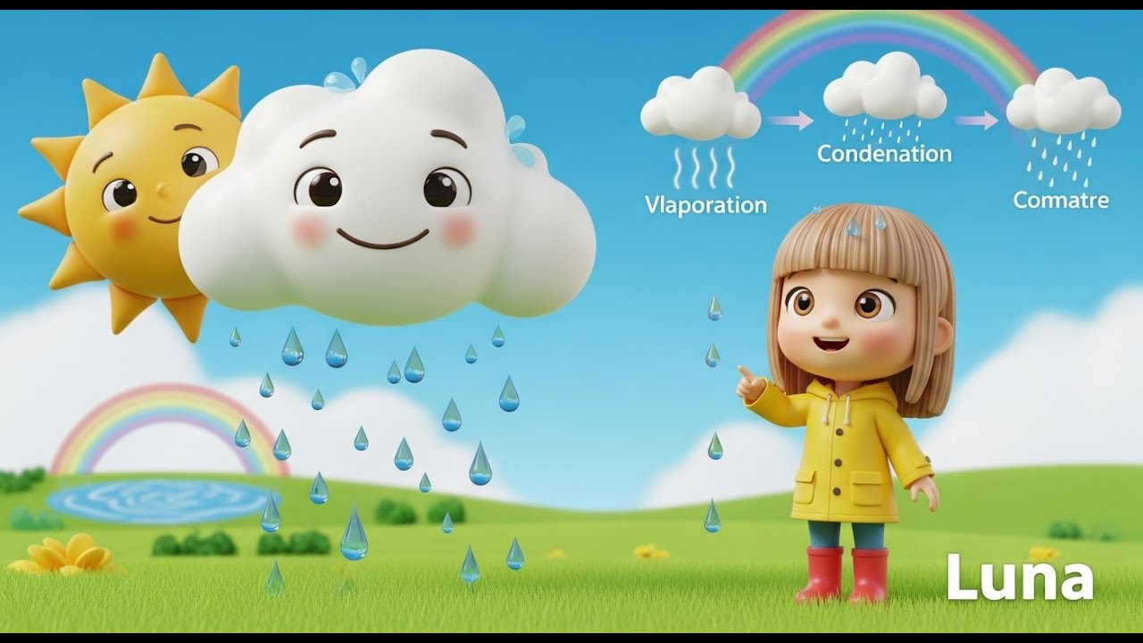 🌧️ ¿De Dónde Viene la Lluvia? Canción Infantil Educativa sobre el Ciclo ...