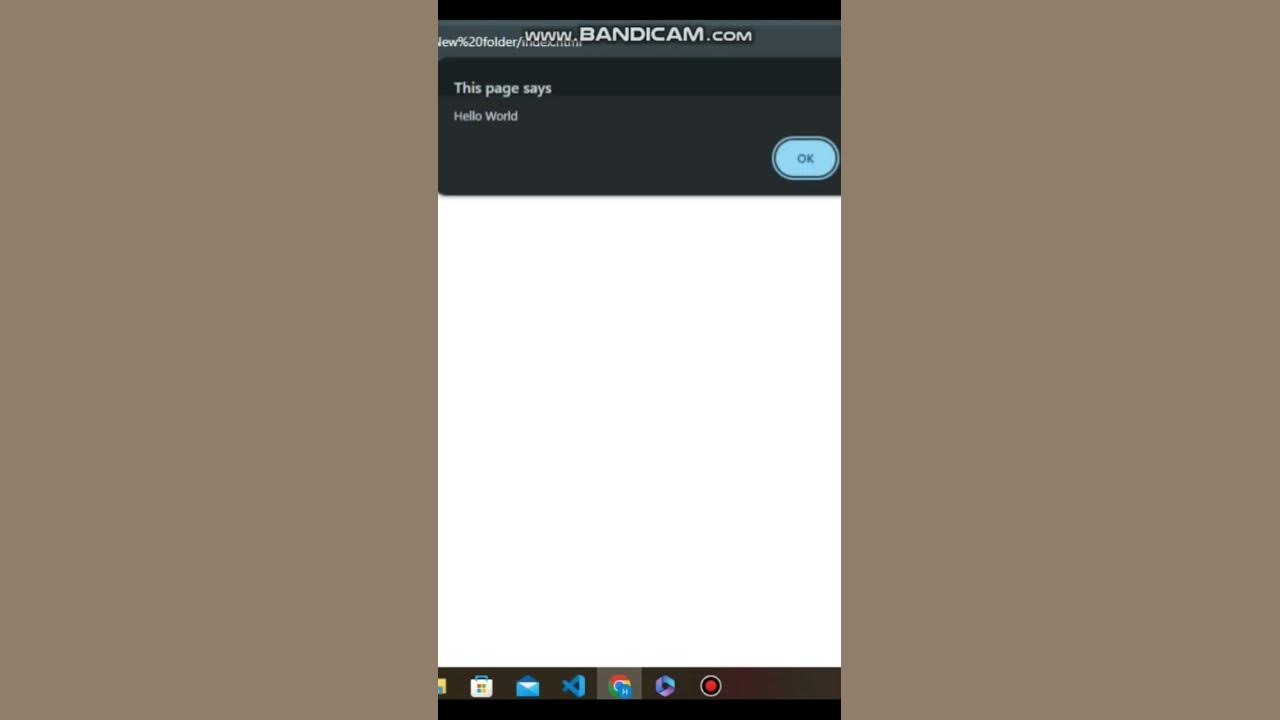 Alert Box Using Javascript Coding Js Javascript Html Css Shorts Webdevelopment Youtube